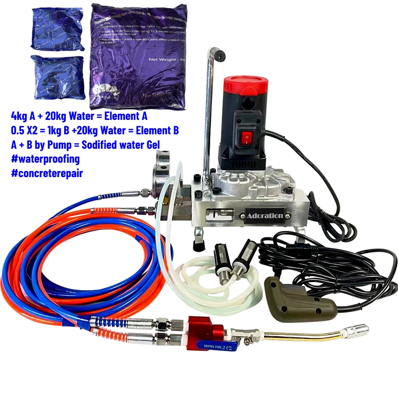 Grouting Water Curing Gelacryl SR NEW 2800W Acrylic Acrylate Injection ...