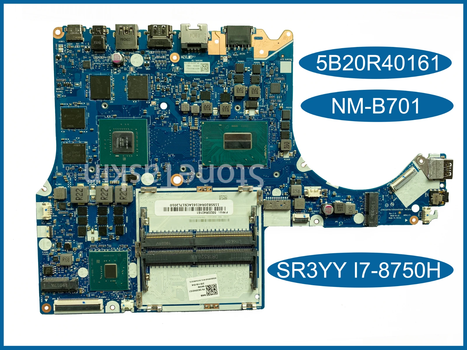 5B20R40161 for Lenovo Y530-15ICH Laptop Motherboard EY515/EY517/EY519 ...