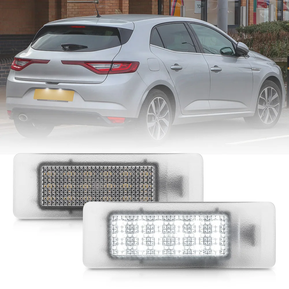 2x-LED-License-Number-Plate-Light-For-Renault-Megane-4-Scenic-IV-Twingo ...