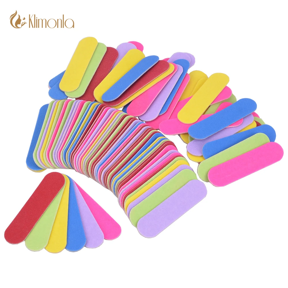 50/100pcs/lot Colorful Mini Nail File Nail Buffers Tools nagelvijl DIY ...
