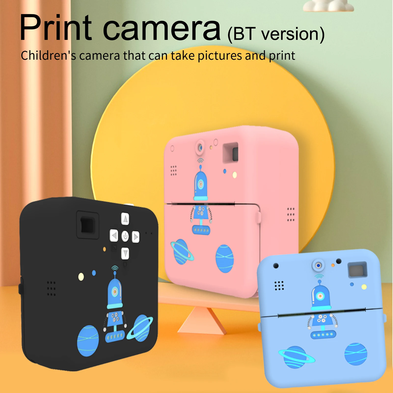 Mini Pocket Printer Camera Instant Print Portable Thermal Printing ...
