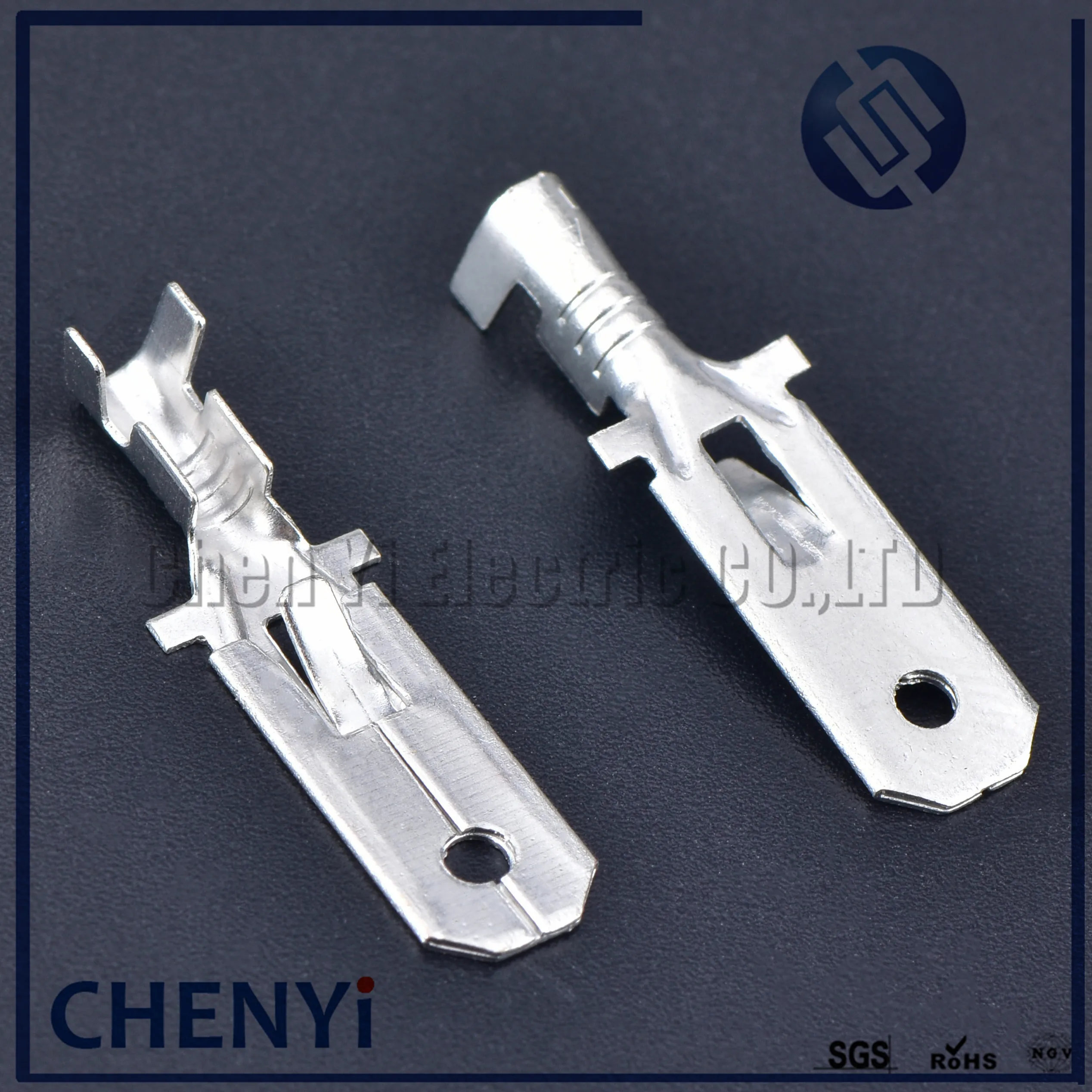 50-pcs-6-3mm-Automotive-Crimp-Terminal-Male-Spade-Connector-Brass-Pins-Auto-Splice-Wire ...