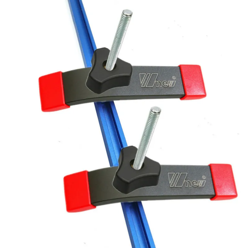 T Track Hold-Down Clamp 300-800MM Woodworking Chute Rail T-track T-slot ...