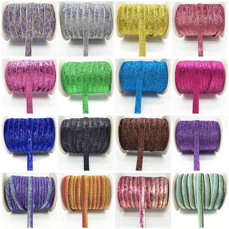 5 yards 6 25mm Glitter Ribbon Wedding Party Decoration Handmade Ribbon ...