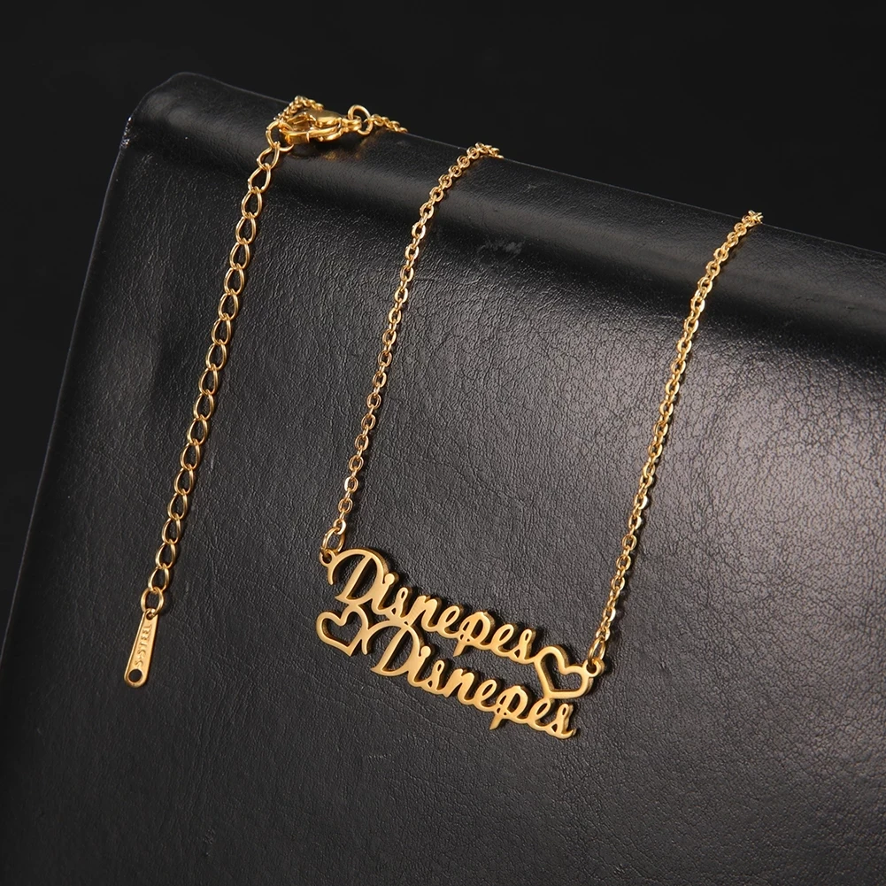 Stainless steel necklace name store