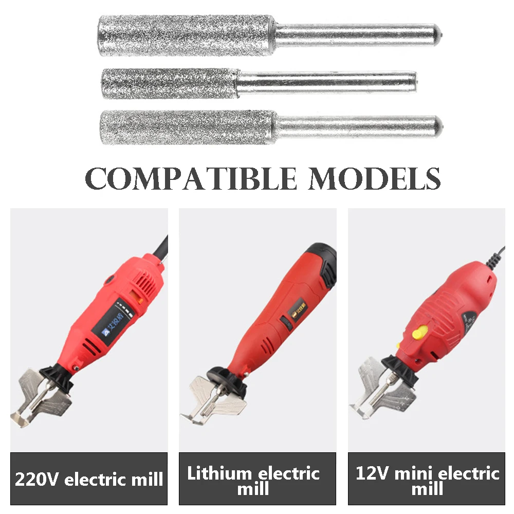 Meuleuse,5 fraises de scie électrique cylindrique revêtues de diamant ...