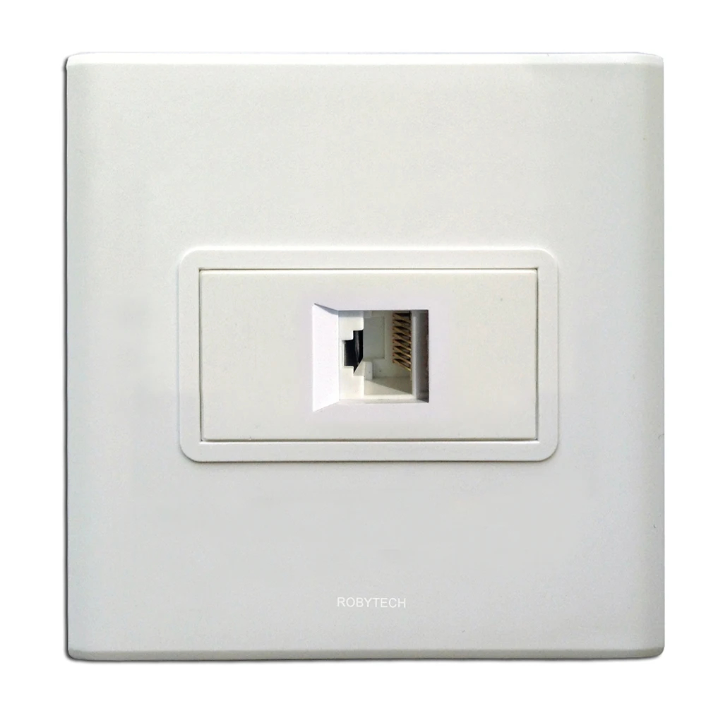 1 RJ45 Connector,Cat6 Ethernet Keystone Outlet Faceplates ซ็อกเก็ต ...
