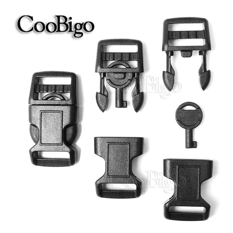 5pcs Police Handcuff Universal Key Lock Pin Hide In 5/8" Buckle Outdoor ...