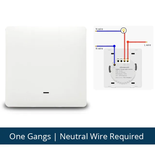 Zemismart Tuya Zigbee Wall Push Switch Alexa Google Home Light Switches ...