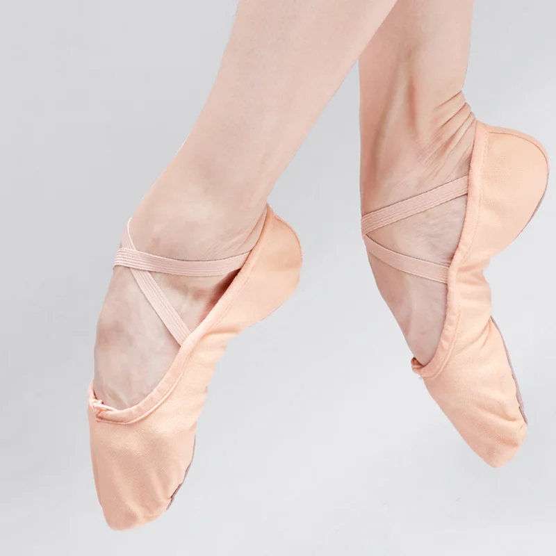 Women Ballet Shoes Girls Professional Ballet Slippers Split Sole Dance ...