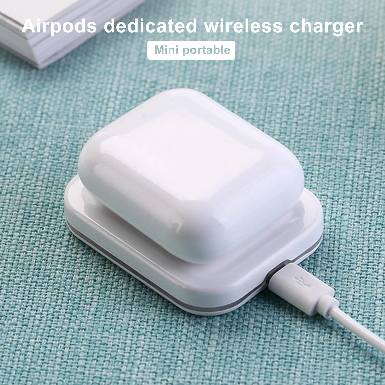 For Apple Airpods 2 Airpods Pro Charge Base 2 In 1 Wireless Charger ...
