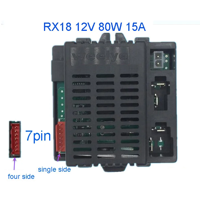 Weelye RX37 RX23 RX30 RX42 RX19 Children’s Electric Toy Car 2.4G Bluetooth Remote Control, 12V ...