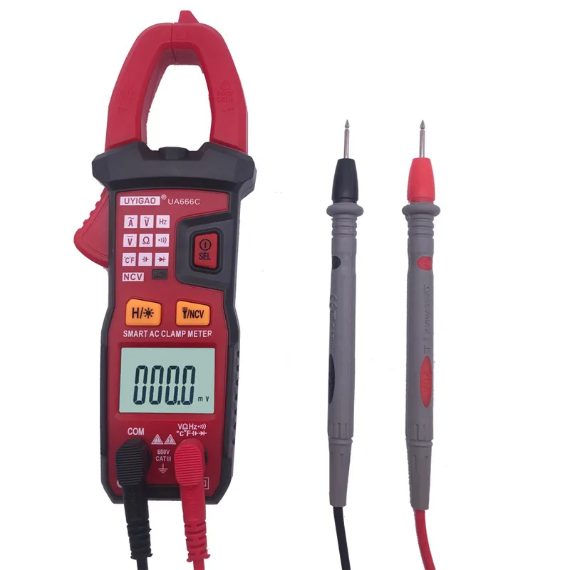 Smart Clamp Multimeter High precision key type Multimeter AC/DC Current ...
