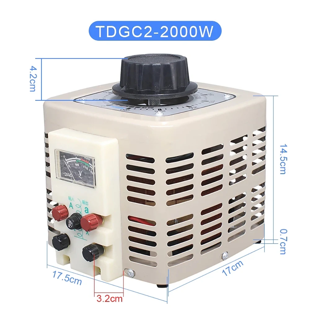 2KW-Single-Phase-AC-Contact-Voltage-Regulator-Variac-Power-Converter-Voltage-Transformer-220V-To ...