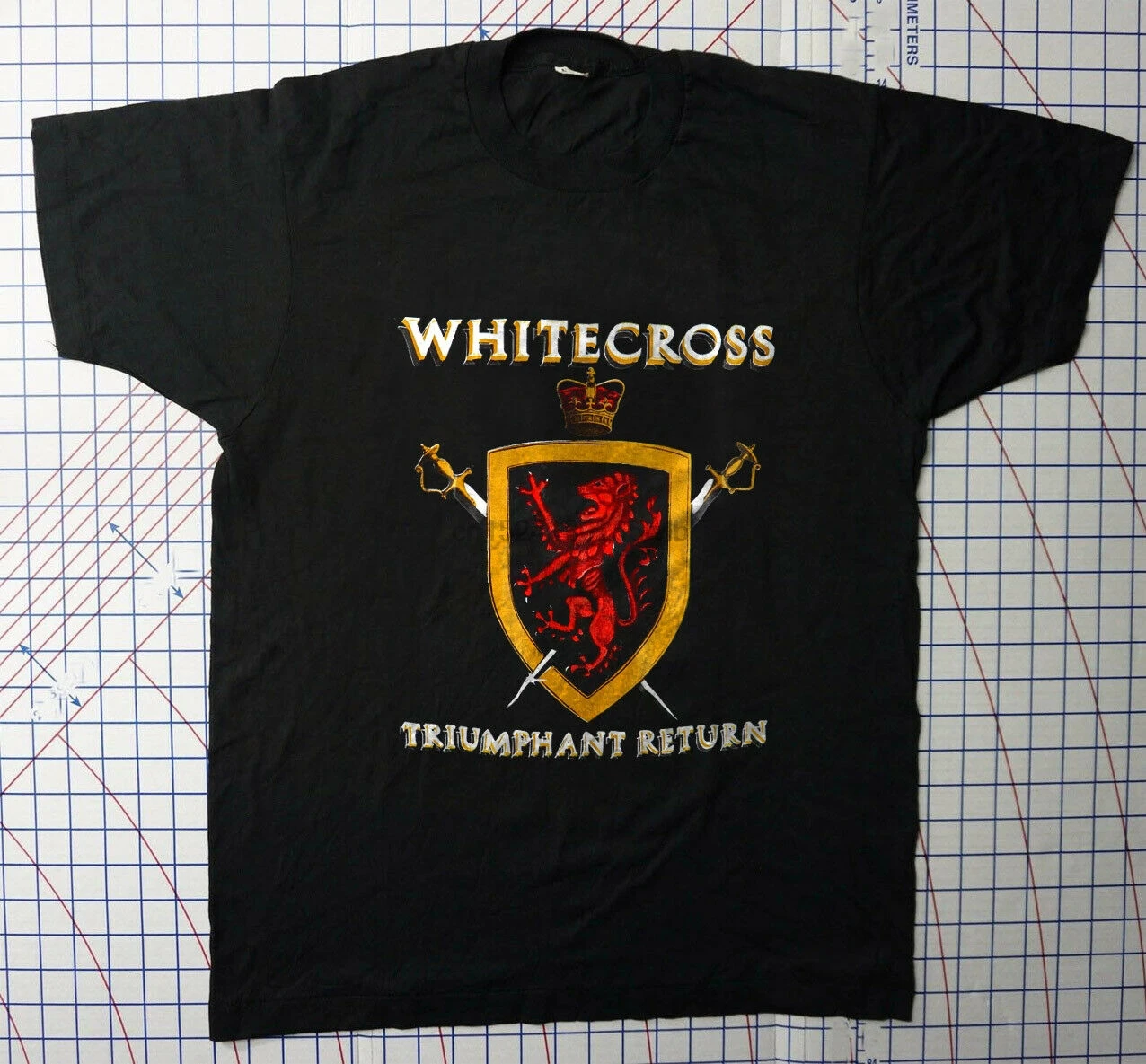 빈티지 티셔츠 1989 Whitecross triumhant Reprint 크기 S 5XL| | - AliExpress