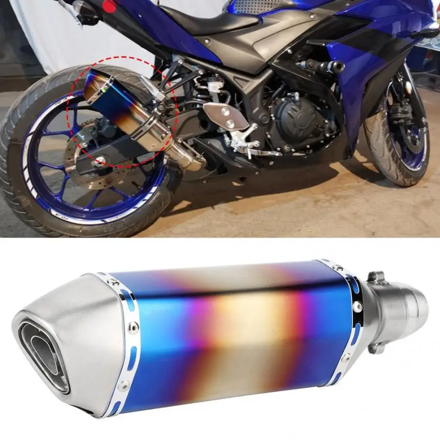 motorcycle exhaust Universal Motorcycle Accessory 51mm Stainless Steel ...