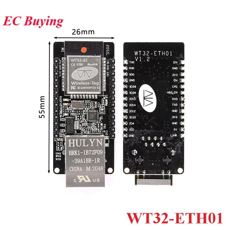 WT32-ETH01-Embedded-Serial-Port-Networking-Ethernet-BLE-WIFI-Combo-Gateway-MCU-ESP32-Wireless ...