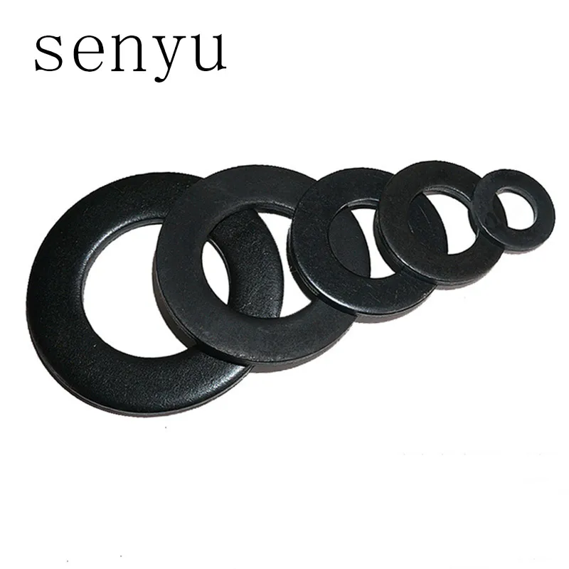 Ring Washer M4 M5 M6 M8 M10 M12 M14 M16 8 Level Pad Black Carbon Steel ...