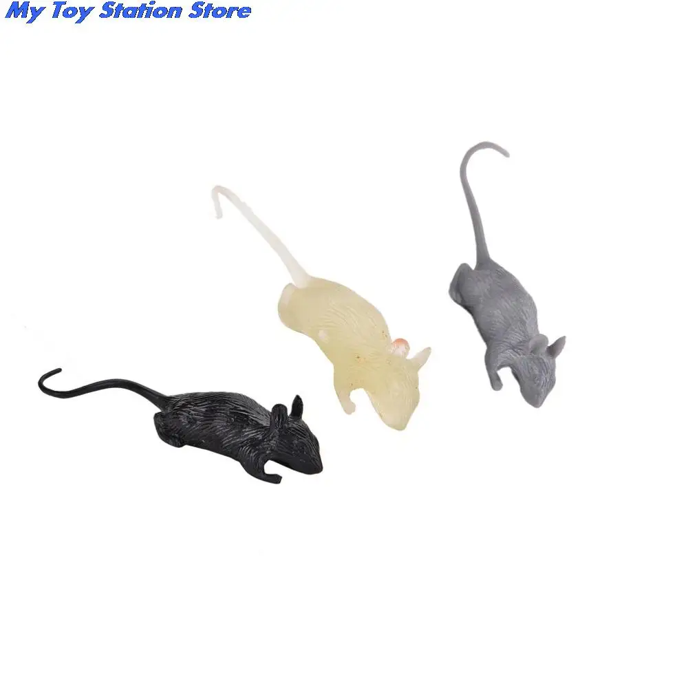 1/2pcs/set Black White Mouse Toy Mice Rubber Mouse Rats Figurines ...