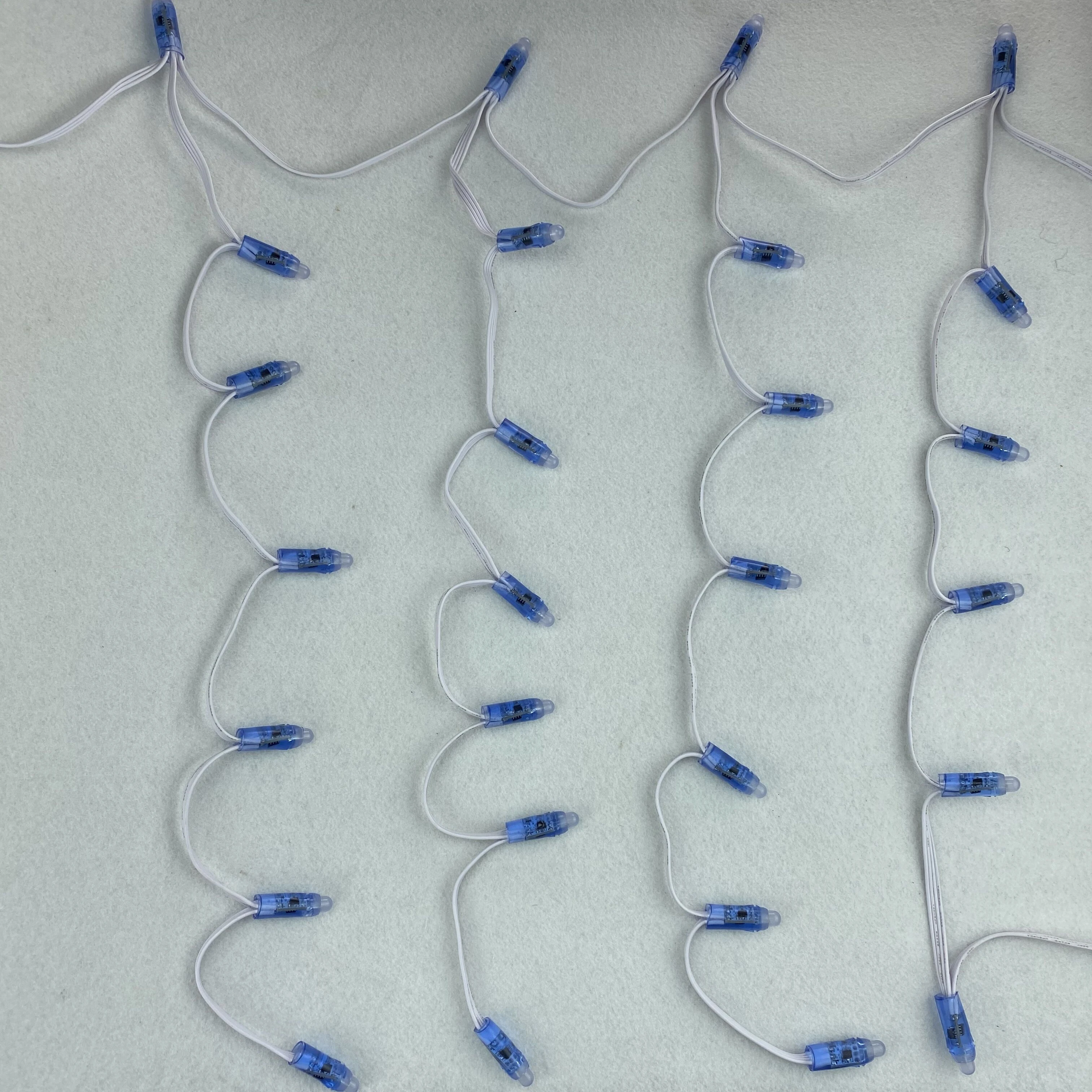 Addressable 105nodes/set/7nodes*15 Drops Led Rgb Full Color Icicles String;dc12v Ws2811;all ...