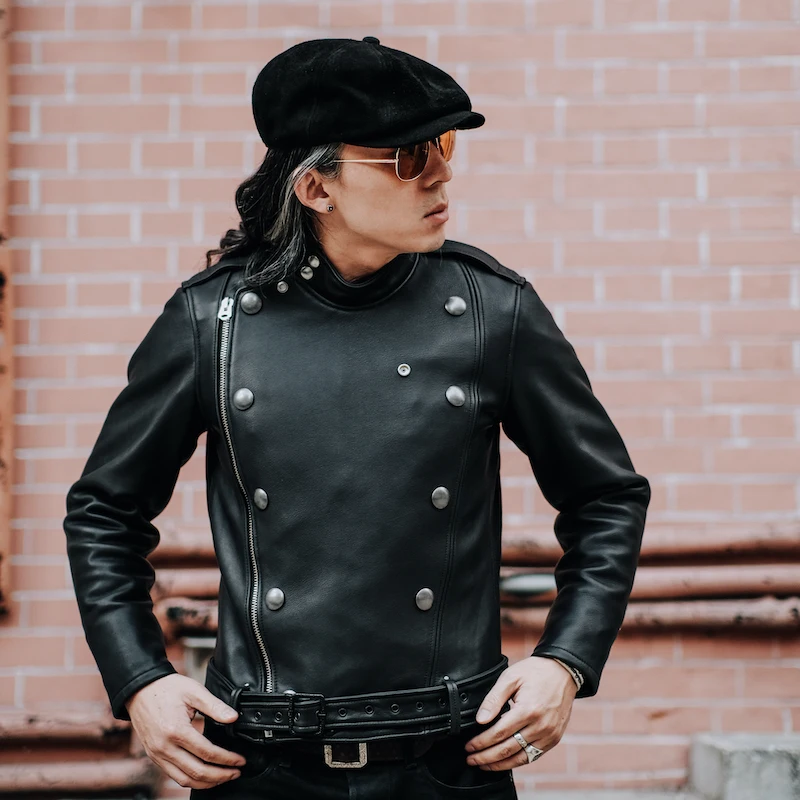 YR-Free-shipping-luxury-South-America-tanned-CALFSKIN-jacket-Full-grain ...