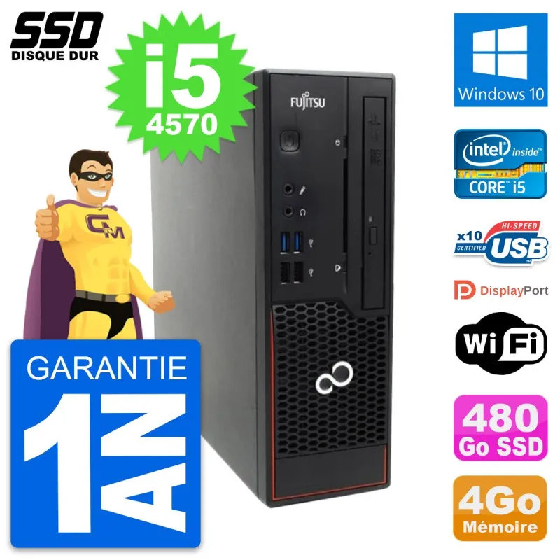 미니 PC Fujitsu Esprimo C720 SFF Intel i5 4570 RAM GB SSD 480Go Windows ...