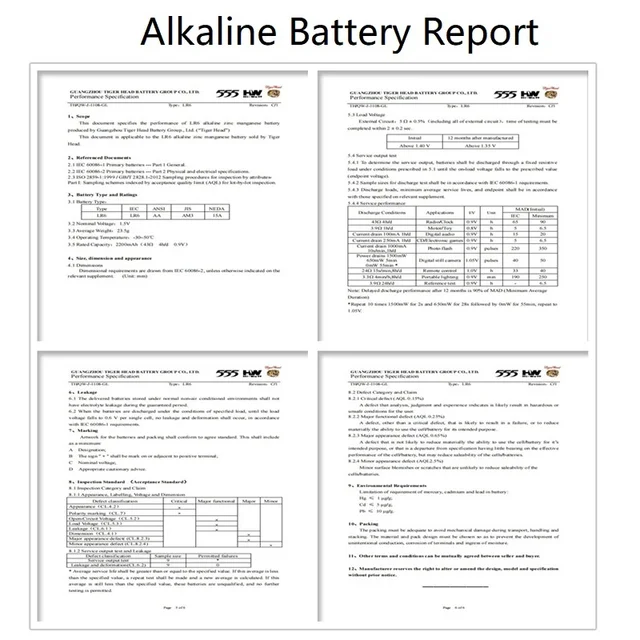 Safety Data Sheet For Cylindrical Alkaline Battery Section, 50% OFF