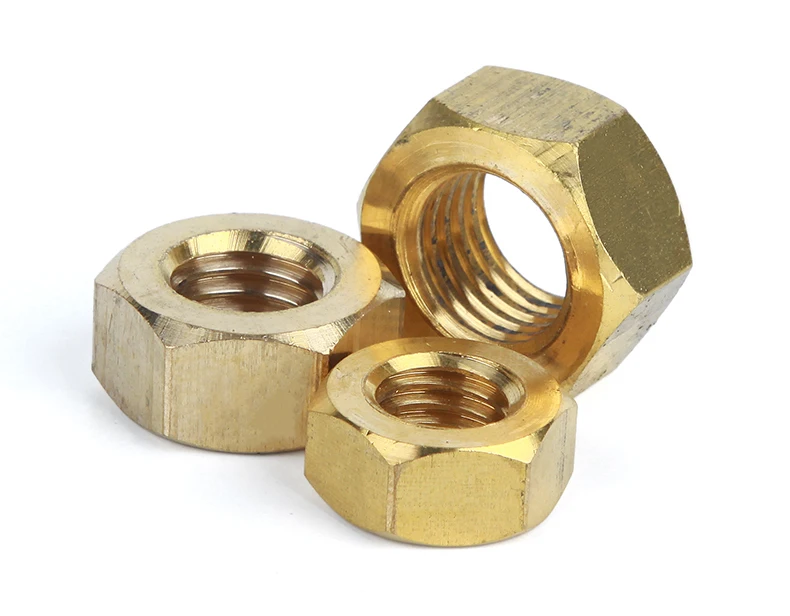 ECROU,M4 25pcs--Écrou hexagonal en cuivre massif DIN934 pour vis M1 M1 ...