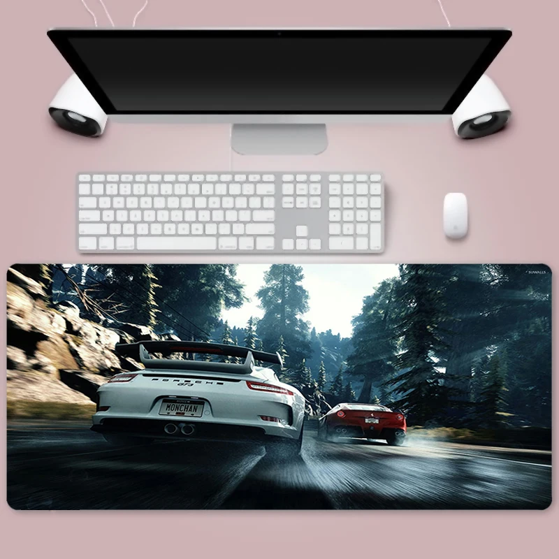 Racing game Mouse Pad Speed Keyboards Mat Rubber Gaming Mousepad Desk ...