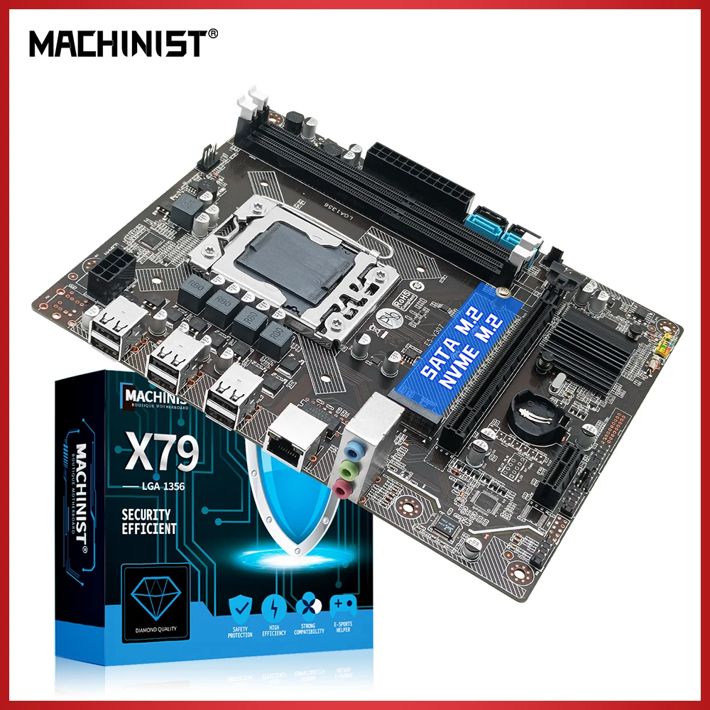 Placa-mãe lga 1356 para desktop, processador série intel xeon e5, ddr3 ...