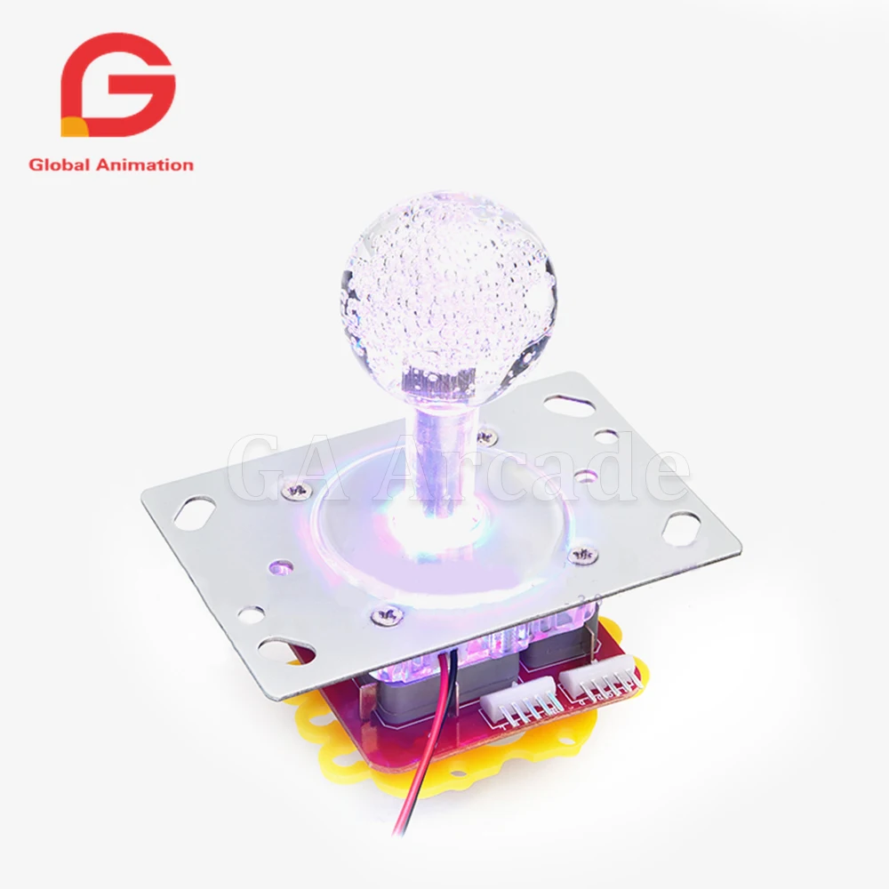 1 Unit 12V LED Illuminated Arcade Joystick 4/8 way Switchable for USB ...