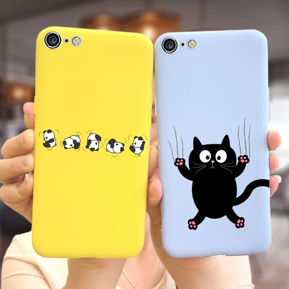 Cute-Cartoon-Cover-For-iPhone-7-8-Plus-Case-Soft-Silicone-TPU-Phone ...