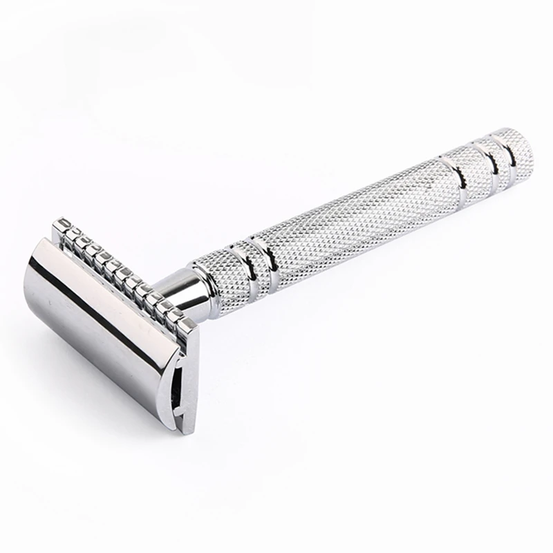 YINTAL Men's Bronze Classic Double-sided Manual Razor Long Handle 3 ...
