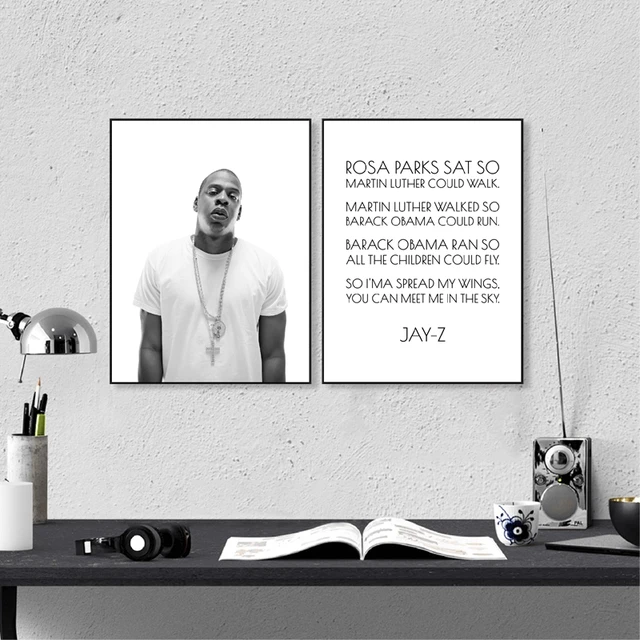 Black And White Artwork Of Jay Z