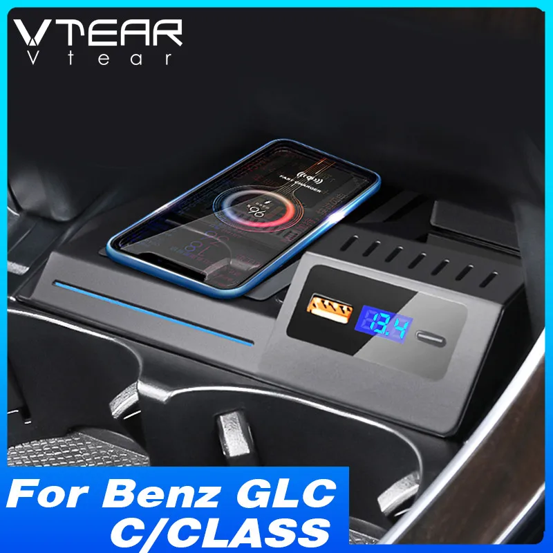 Car-Wireless-Charger-For-Mercedes-Benz-C-Class-C300-W205-GlC-Amg-X253 ...