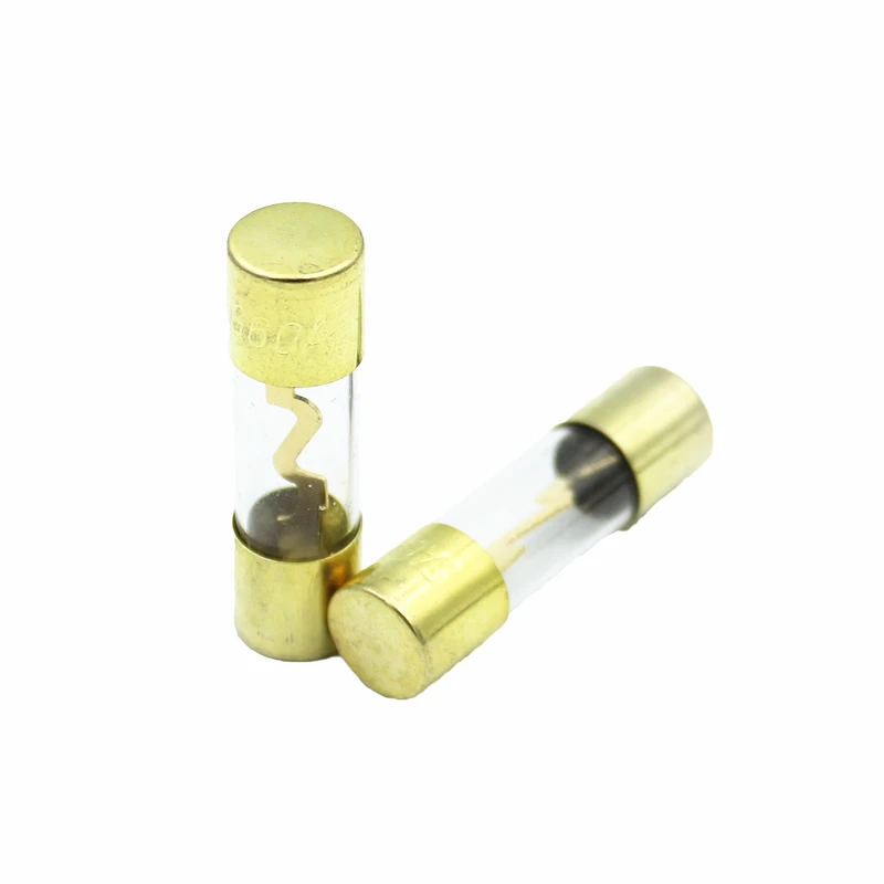 10*38 Gold Plated Glass AGU Fuse Fuses Pack Car Audio Amp Amplifier 10A ...