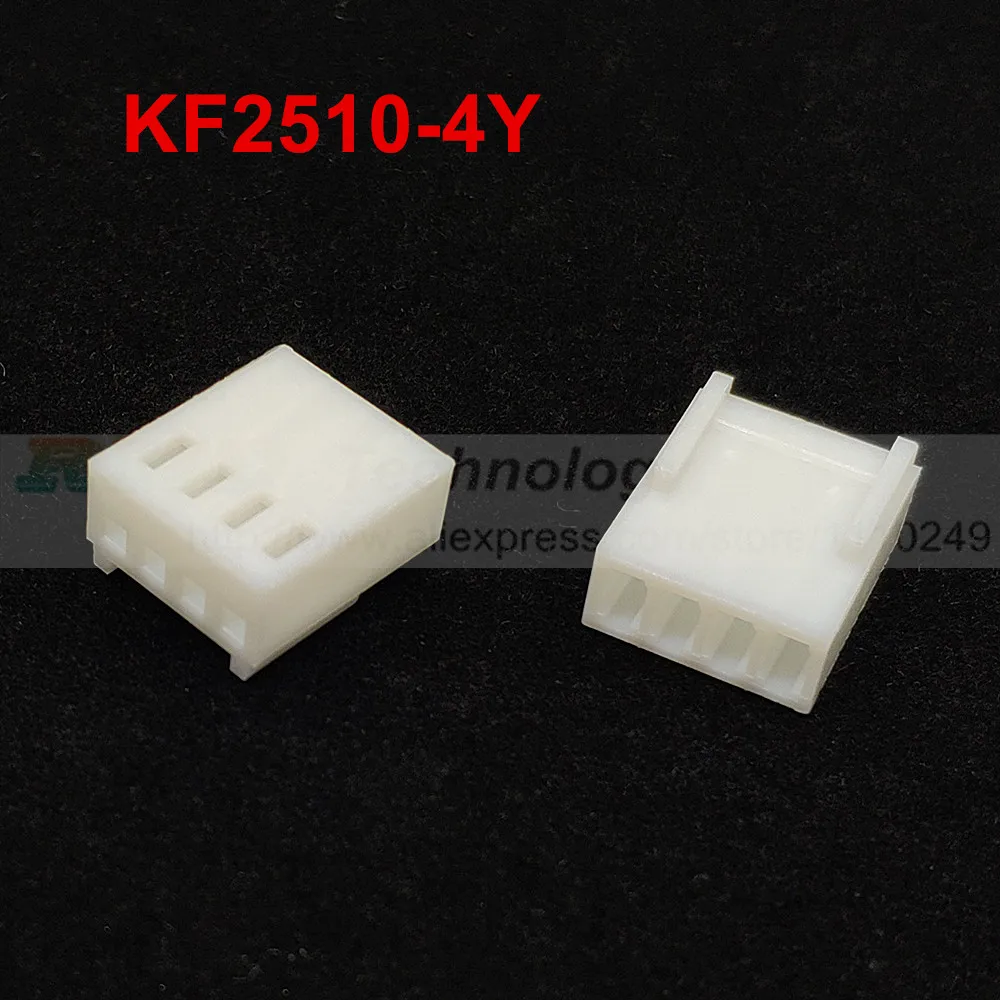 50pcs/lot KF2510 KF2510-4Y Female Connector Housing 2.54mm Pin Pitch ...
