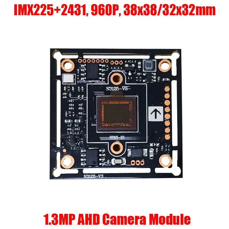 Starlight 960P AHD CCTV Camera Module Board IMX225 + NVP2431H 1280x960 ...