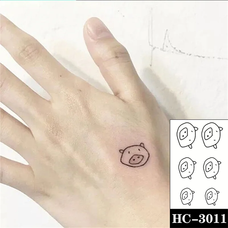 Cute Pig Face Tattoo