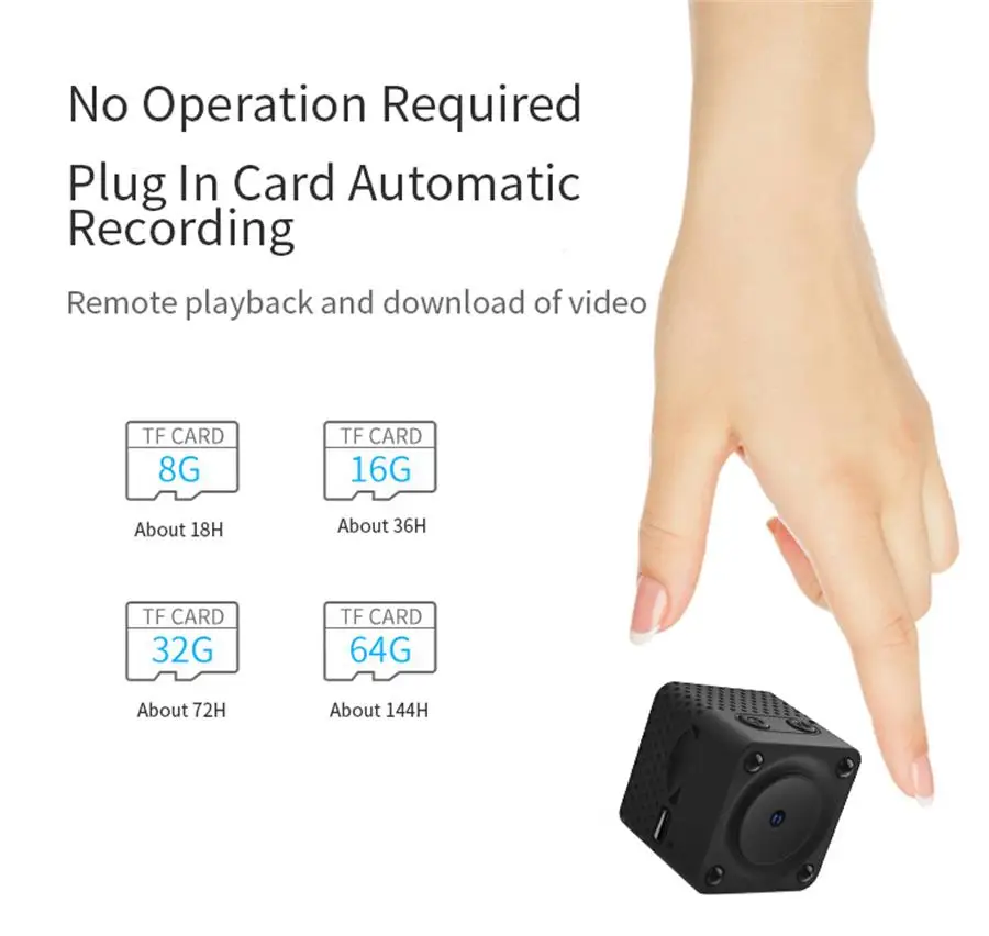 Caméra miniature,Mini caméra de surveillance secrète IP Wifi, 1080P HD ...