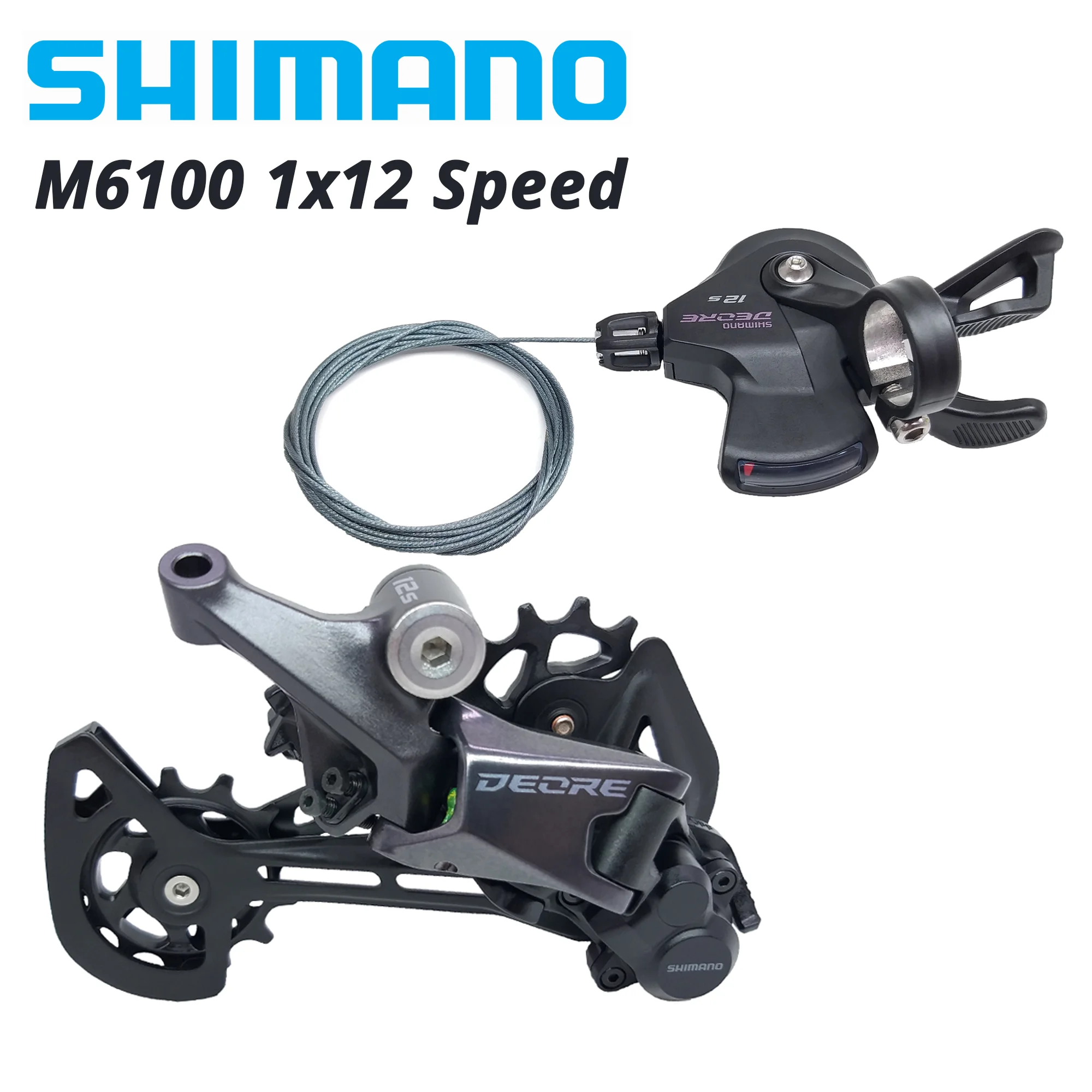 Buy Online SHIMANO DEORE M6100 12s Groupset SL M6100 SHIFT LEVER + RD M6100 GS REAR DERAILLEUR ...