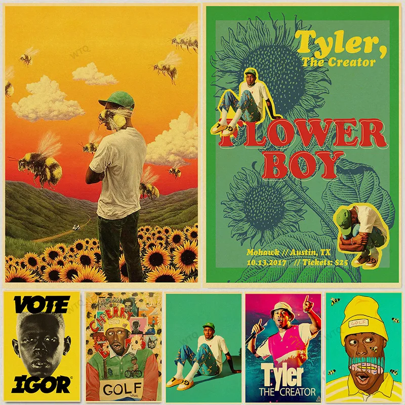 Art & Collectibles music poster gift Tyler The Creator poster / Tyler ...