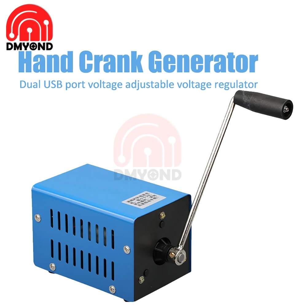 High Power Hand Generator 3v-15v Hand Crank Emergency Dynamotor Usb ...