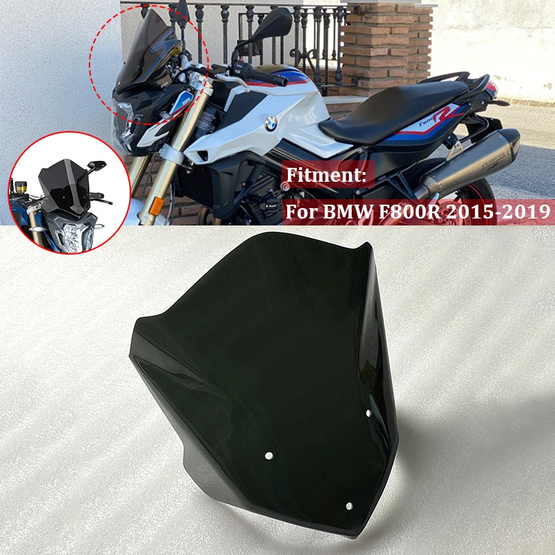 For-BMW-F800R-F800-R-2015-2016-2017-2018-2019-Windshield-Windscreen ...
