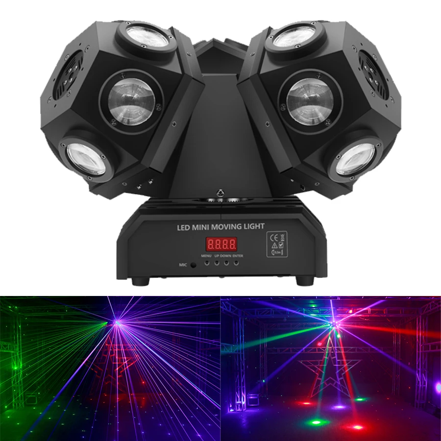 Stage moving head beam light 18*10W LED xy axis rotating strip stage ...