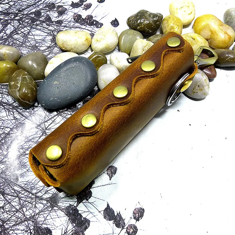 Blongk Mini Key Bag Leather Key Holder Small House Key Organizer ...