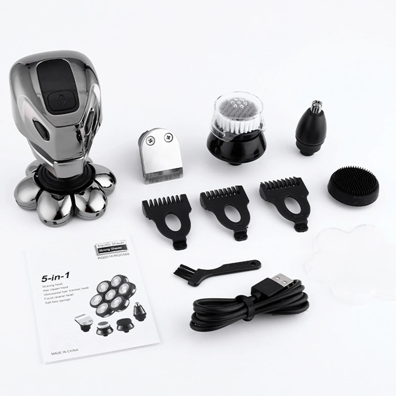 New Multi function 5 in 1 Electric Shaver Set 7D Floating Cutter Head ...