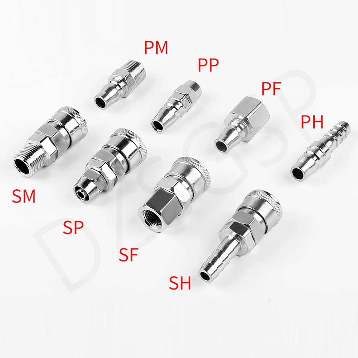 Conector neumático Pp 30 Monitor de aire SM SF PM, Conector de tubo de ...