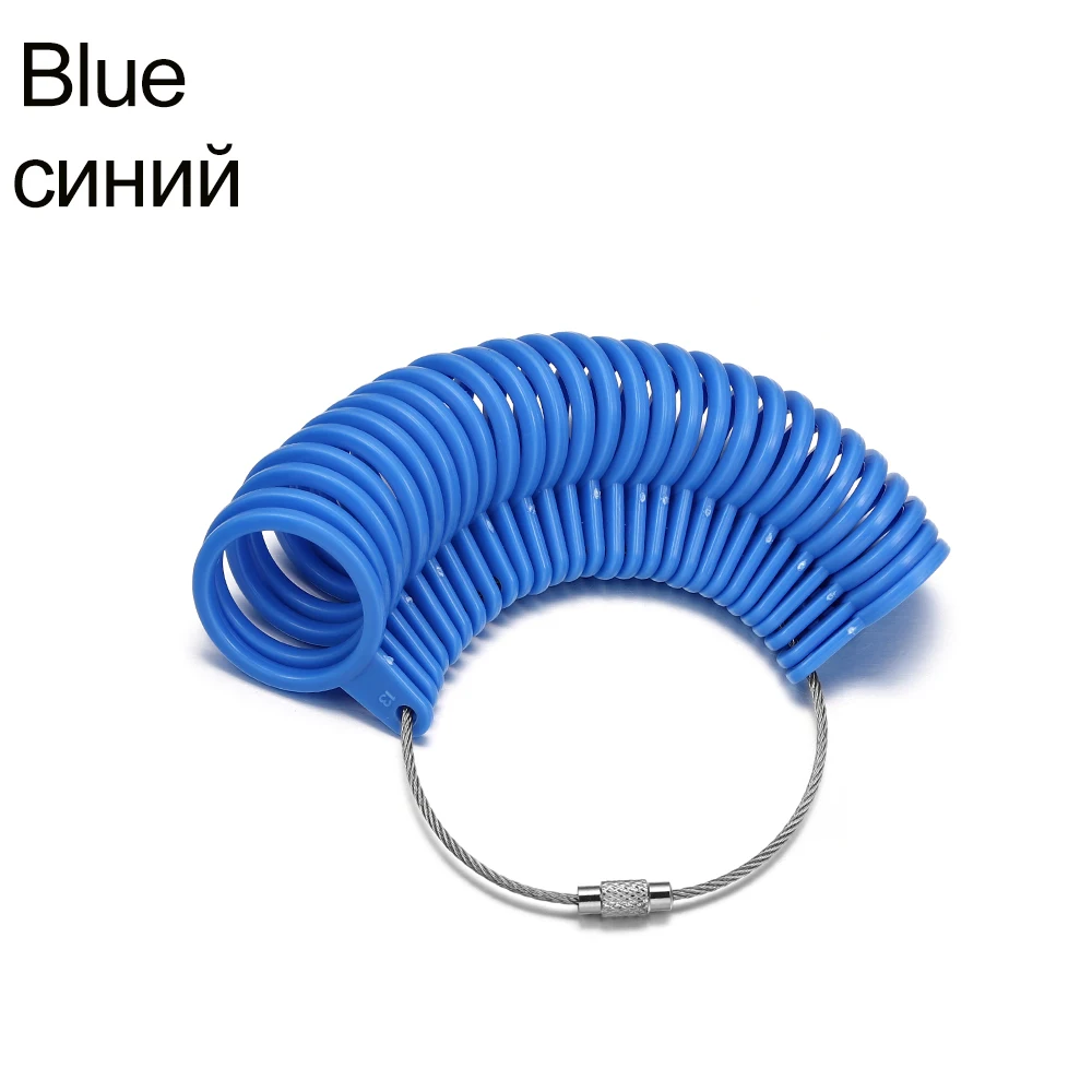 Plastic Ring Sizer Gauge Mandrel Finger Sizing Measure Stick Standard ...