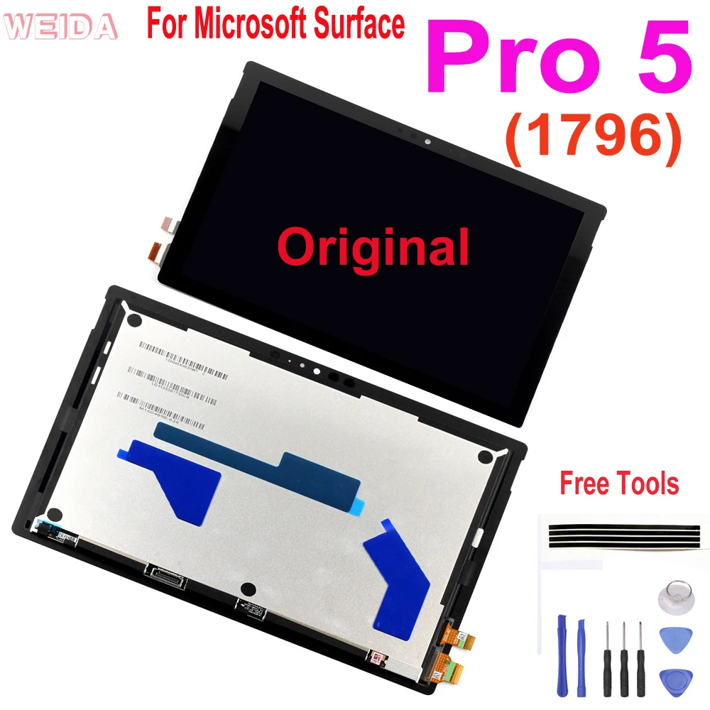 Original Pro 5 LCD For Microsoft Surface Pro 5 1796 LCD Display Touch ...